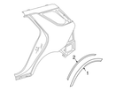 Genuine Mercedes-Benz OEM Rear Driver Side Fender Flare Insulator 166 ...