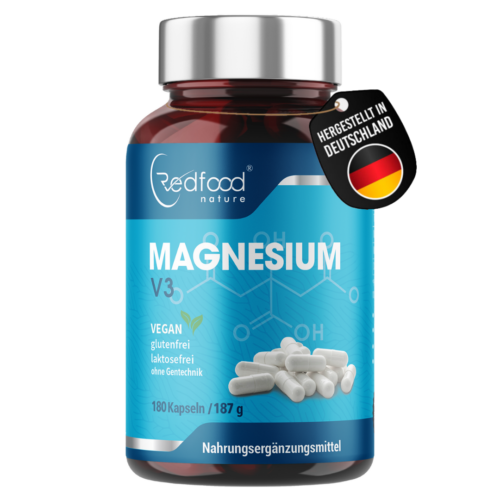 Magnesium V3 ⭐ AKTION ⭐ hochdosiert XXL Dose 180 Kapseln 1050mg Magnesium | eBay.de