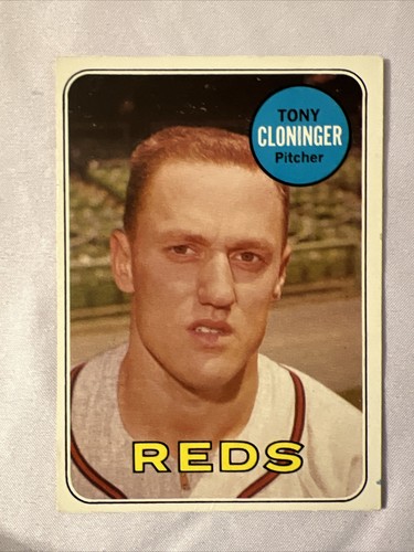 Tony Cloninger 1969 Topps Cincinnati Reds #492 Set Break - Great ...