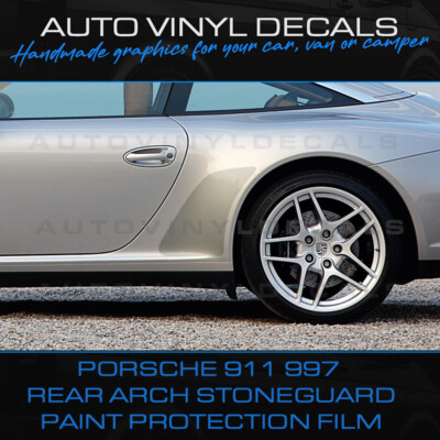 Fits:- Porsche 911 997 PPF Stone Guard Paint Protection Rear Arch ...