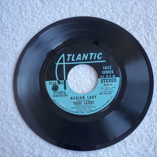 YUSEF LATEEF, Kenneth Barron Nubian Lady ATLANTIC 7" Single 45 RPM Jazz ...
