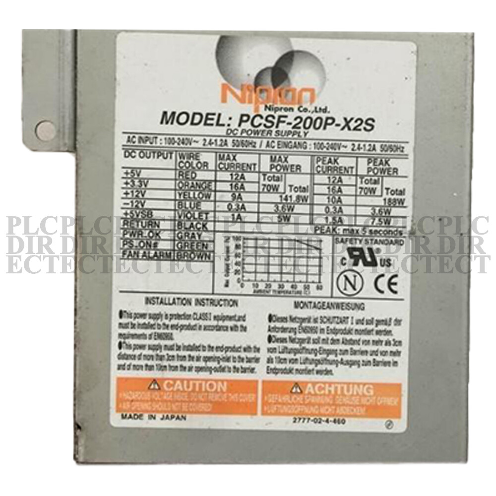 USED Nipron PCSF-200P-X2S Equipment Power Supply | eBay
