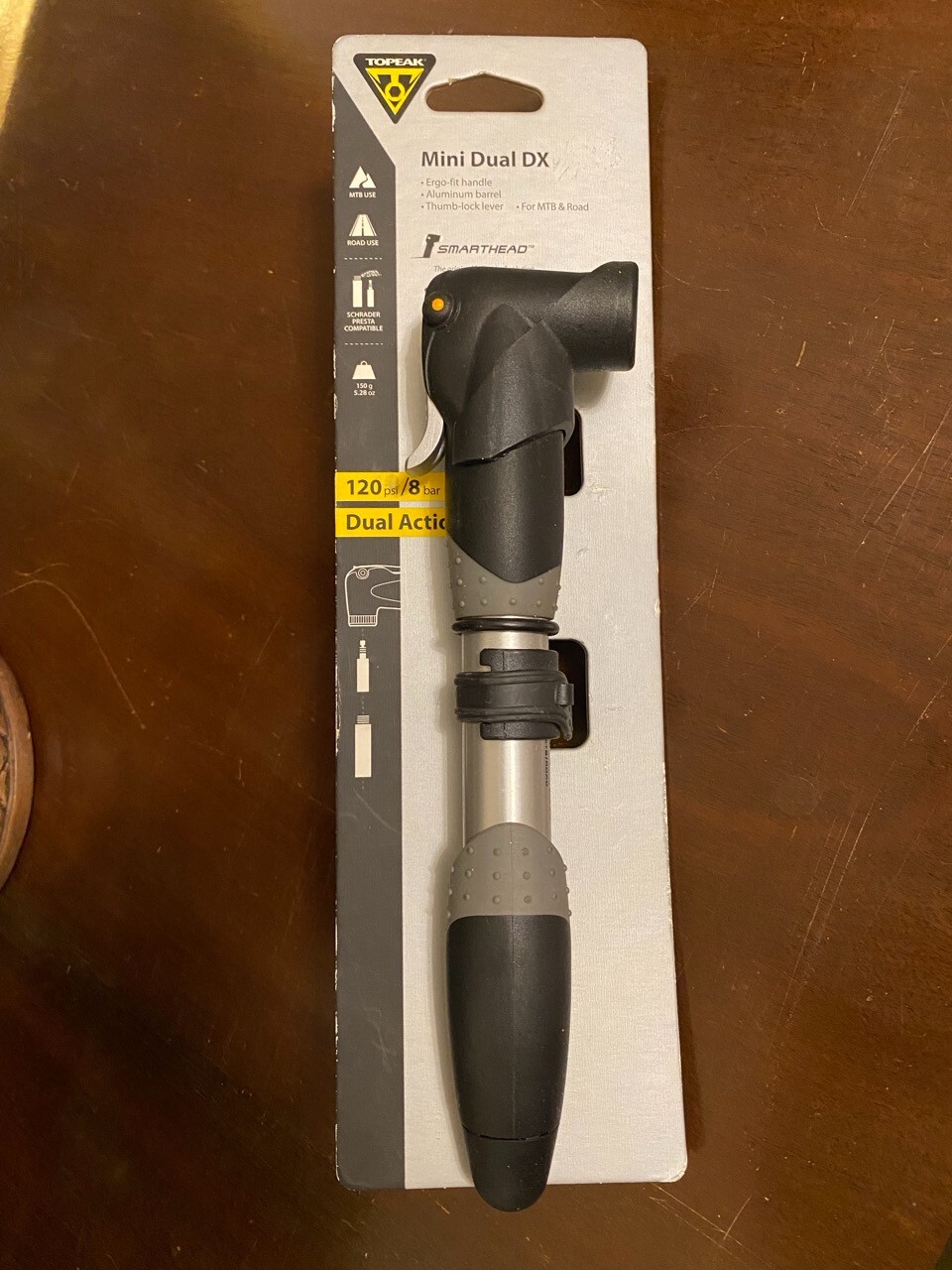 TOPEAK MINI DUAL DX MOUNTAIN/ROAD BIKE TIRE PUMP TMD-2, 120PSI/8Bar | eBay