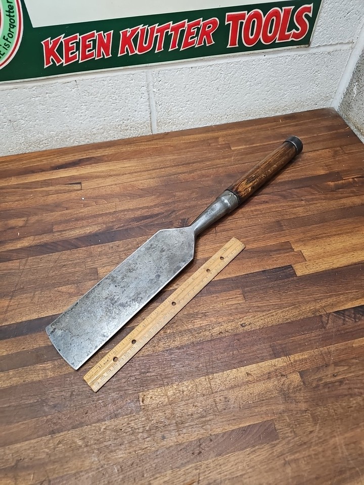 K898- RARE Antique large 3" KEEN KUTTER SLICK CHISEL TIMBER FRAME | eBay