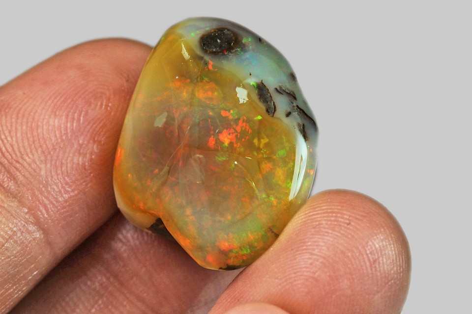 22.5Ct African Polished Crystal Opal Nugget Carved Facet Rough Specimen ...