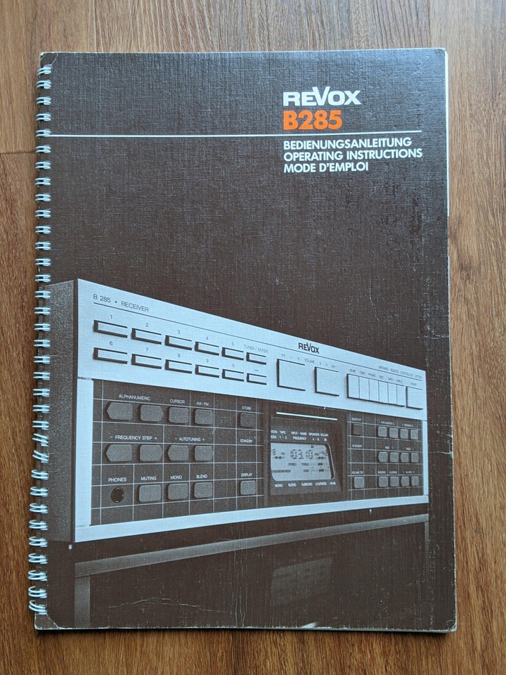 Revox B285 Receiver Amazing Mint Condition Recaped Appearance ...