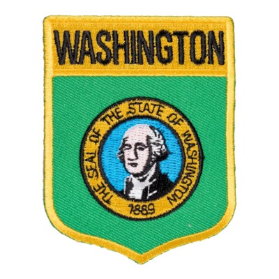 Washington State Flag Shield Patch, United States of America Patches | eBay