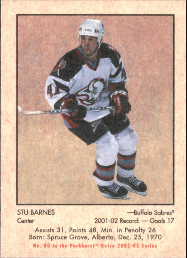 2002-03 In the Game Parkhurst Retro - #80 Stu Barnes for sale online | eBay