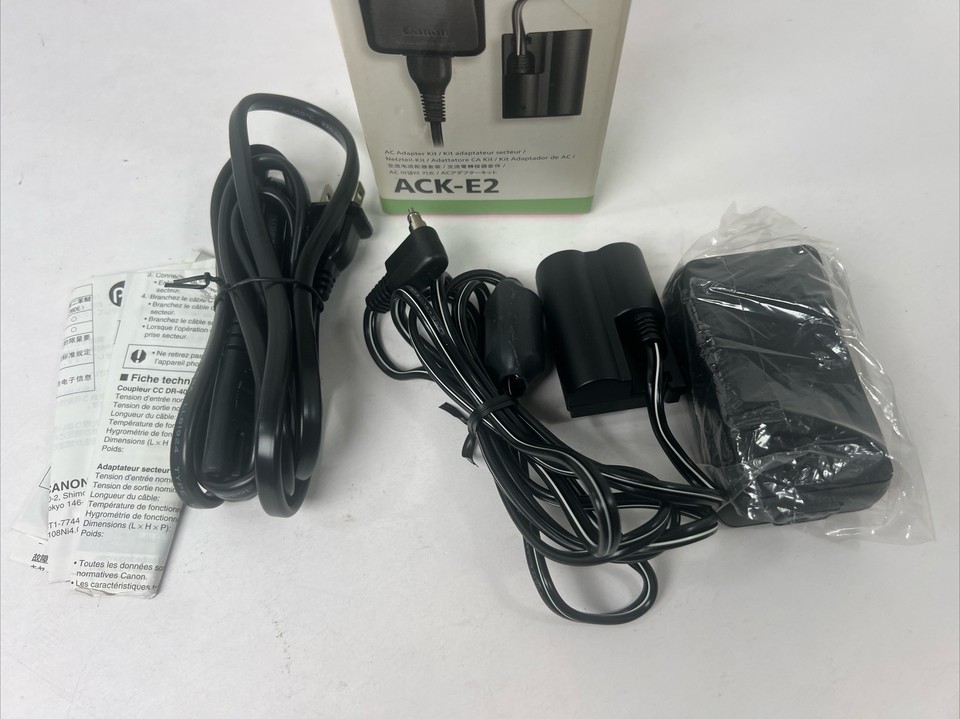 Canon ACK-E2 AC Adapter Kit in Original Box 13803070439| eBay