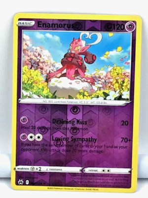 2023 Pokemon Collector Trading Card Basic Enamorus 120 HP Hologram 067/ ...