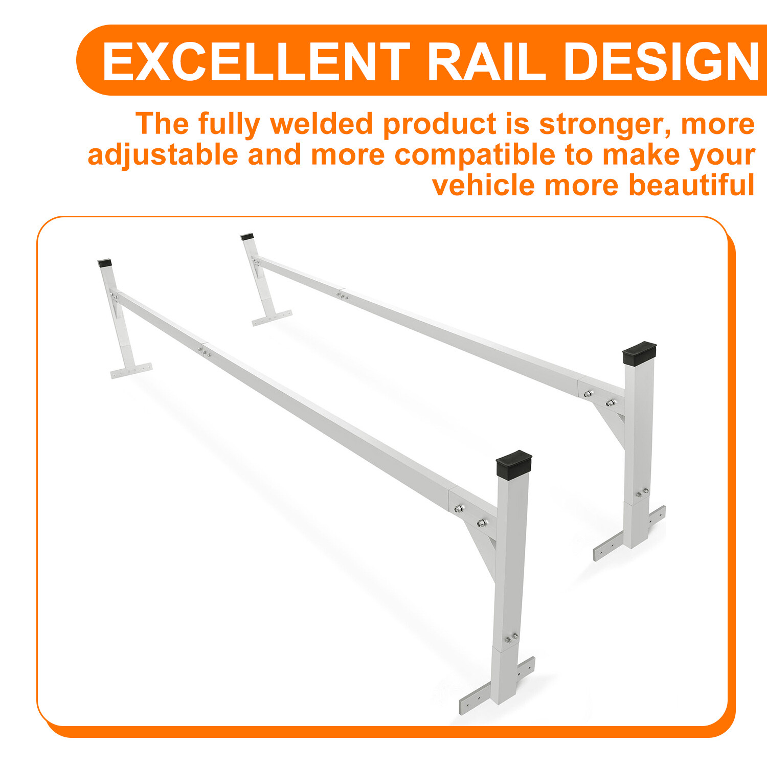 For Enclosed/Open Trailer 4'-8.5' Universal Adjustable Roof Mount ...