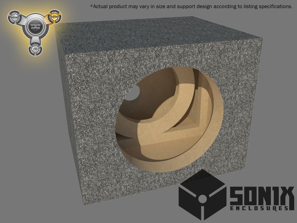 STAGE 3 - SEALED SUBWOOFER ENCLOSURE FOR STEREO INTEGRITY SQL-12 SQL12 ...