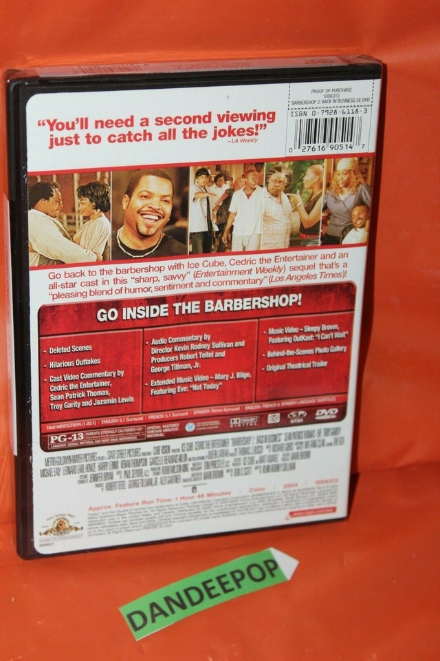 Barbershop 2: Back in Business (DVD, 2004, Special Edition) Movie ...