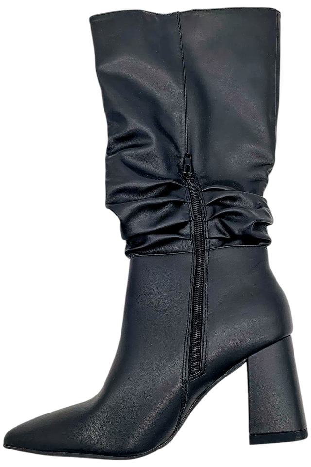 Steve Madden Women's Collision Faux Leather Tall Knee High Boots Black | eBay