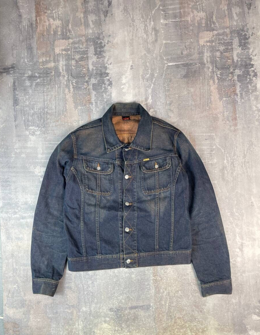 RARE🔥 Vintage Denim Distressed Biker Jacket Diesel Y… - Gem