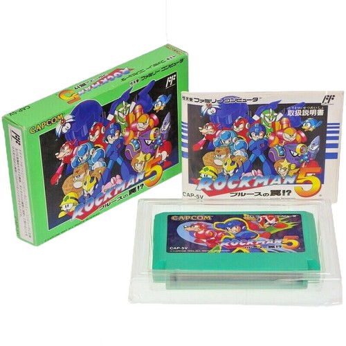 ROCKMAN 5 Megaman Famicom Nintendo FC Japan Import CAPCOM Complete NES ...