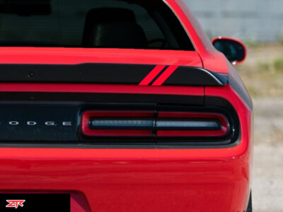 Spoiler Dual Stripes Vinyl Decal- Fits Dodge Challenger | eBay