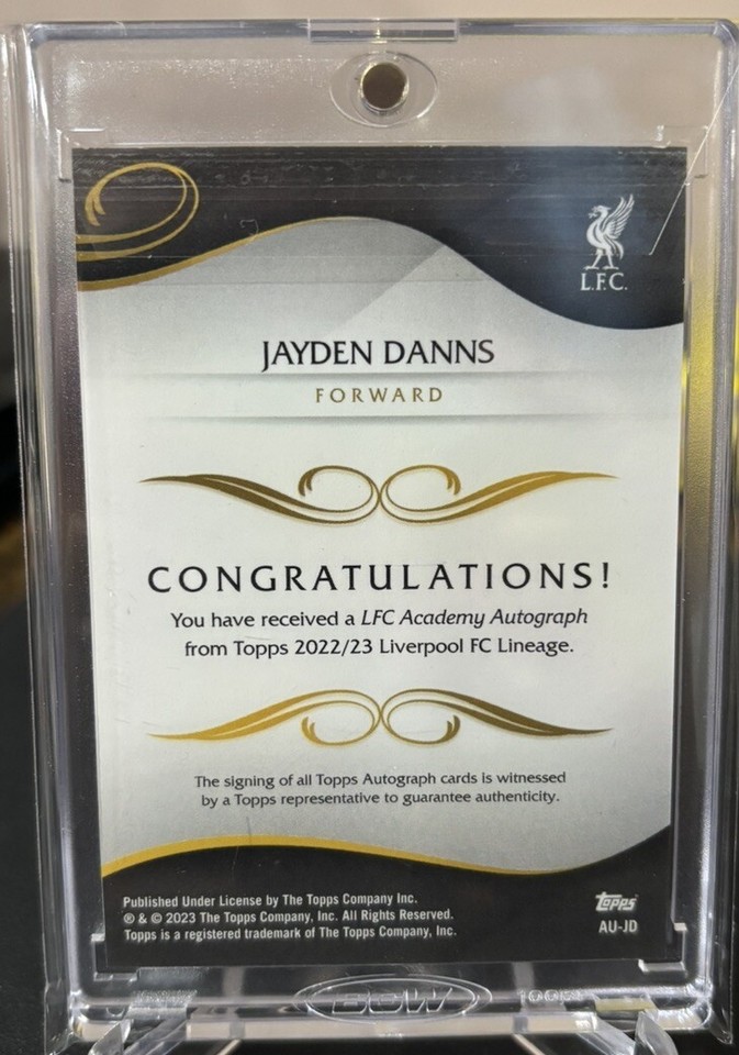 2023-23 Topps Lineage Kaide Gordon Auto Liverpool LFC Icon Autograph | eBay