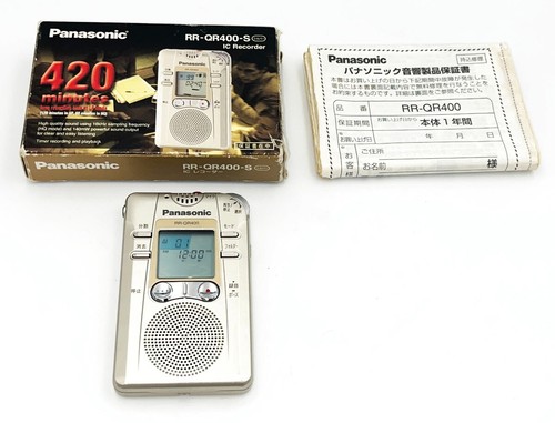 Panasonic RR-QR400 Handheld Digital Voice Recorder Japan Japanese IC | eBay