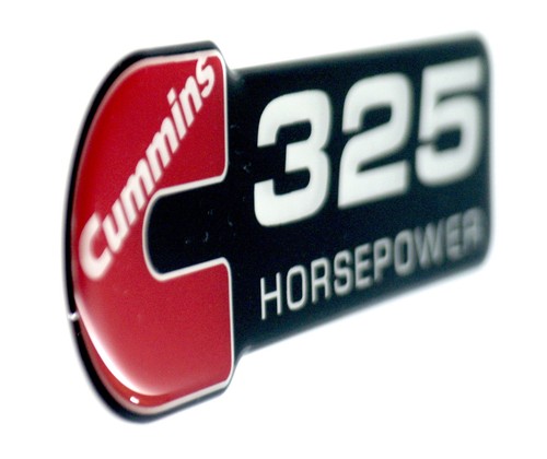 Cummins 325 HORSEPOWER DIESEL EMBLEM | eBay