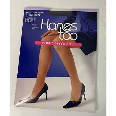 Hanes Too Plus Collection Day Sheer Control Top, Sandalfoot Size 3Q | eBay
