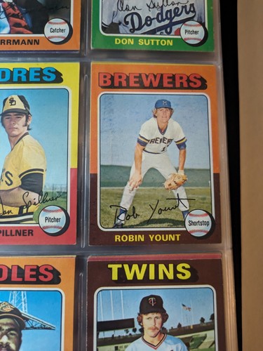1975 Topps Baseball Complete Set In MJ Roop 3ring Binder With Slip Case ...