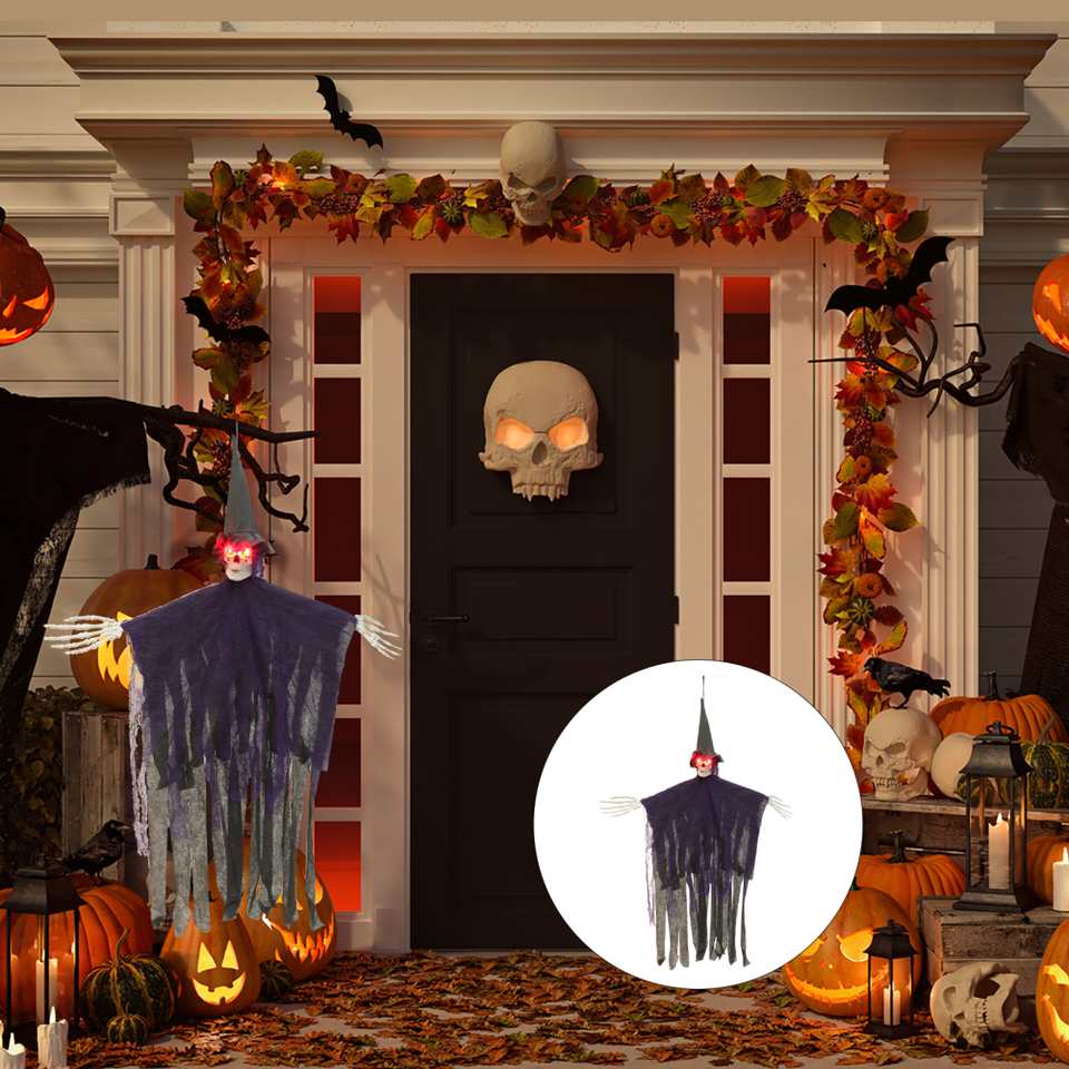 Creepy Ghost Pendant Halloween Door Decorations Party Ornaments Indoor ...