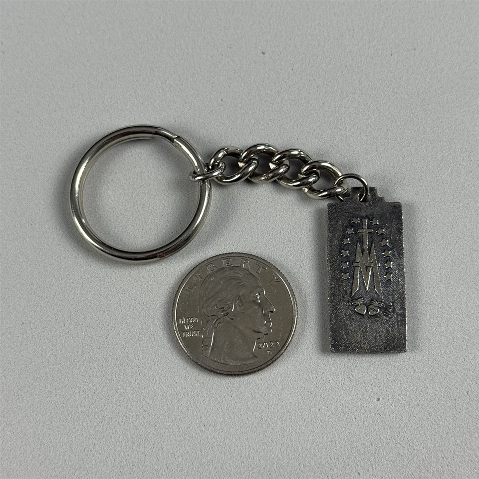 Catholic Miraculous Mary Mother Religious Charm Keychain Key Ring ...