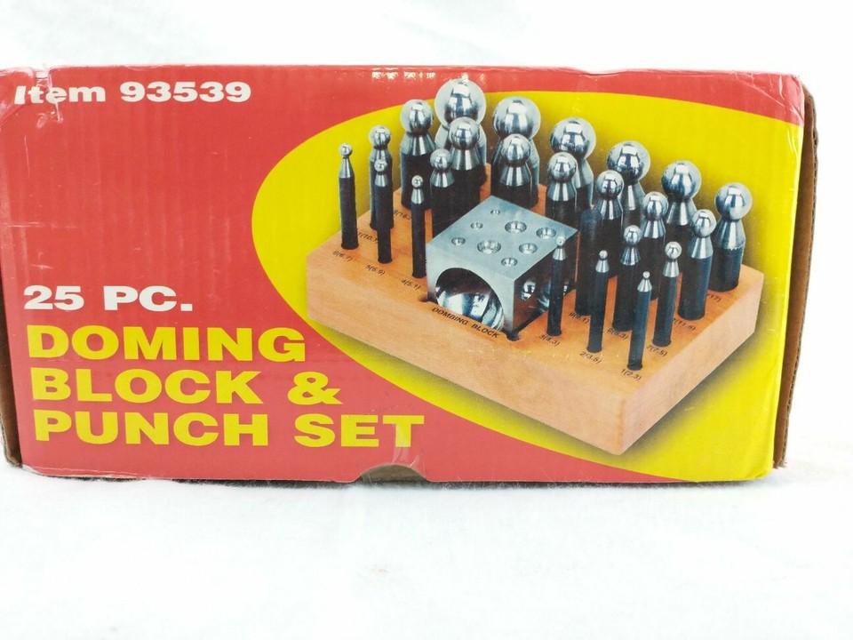 Doming Block and Punch 25pc Set Made Of Steel Dapping Craft Metal ...