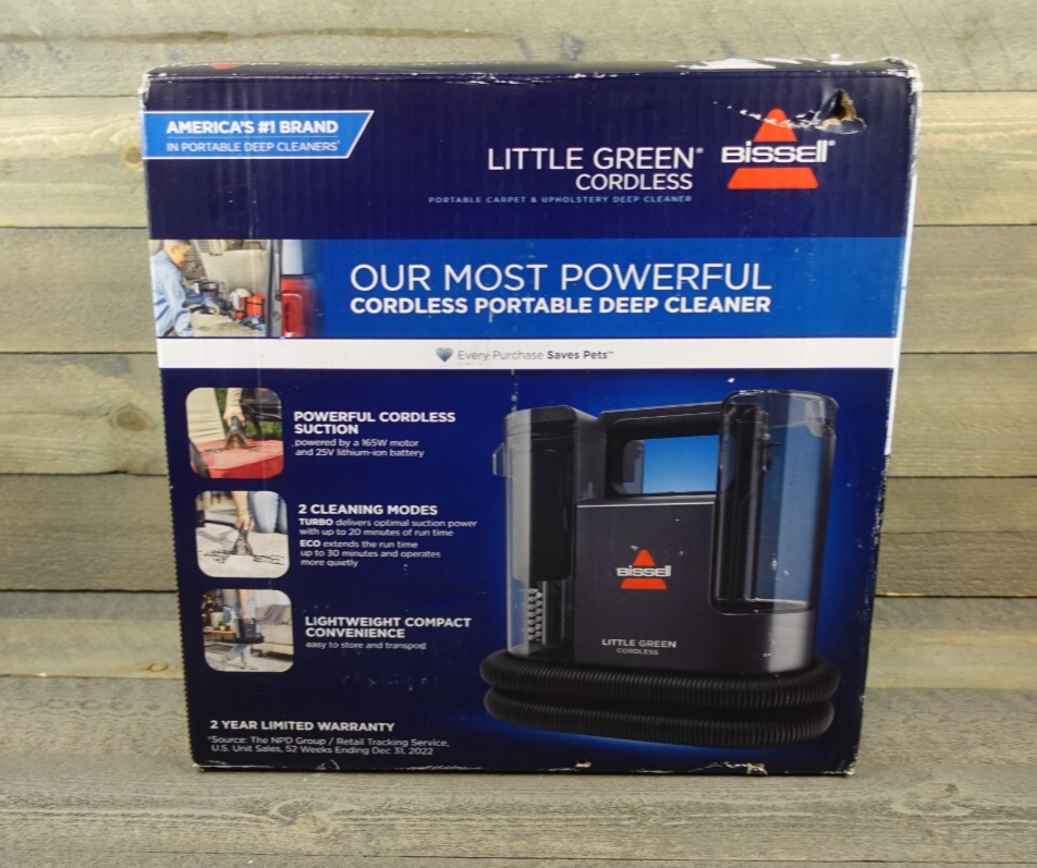 BISSELL - Little Green Portable Deep Cleaner 25V lithium-ion battery ...