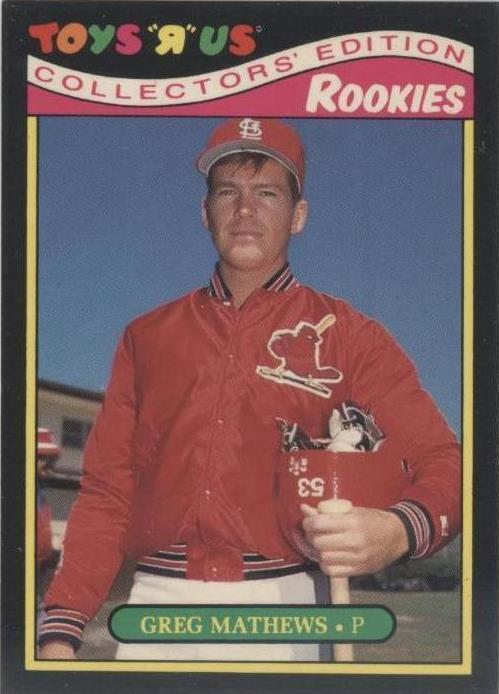 1987 Topps Toys R Us Rookies - Greg Mathews #20 (RC) for sale online | eBay