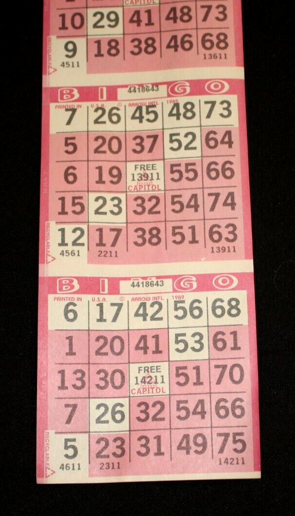 Bingo Cards Reusable Blue 3-on Bingo Paper Sheets - Case Of 3000 Sheets ...