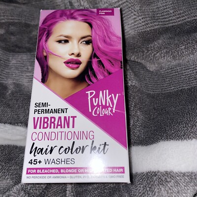 Punky Colour Box Kit Flamingo Pink For Bleached Blonde Highlighted Hair ...