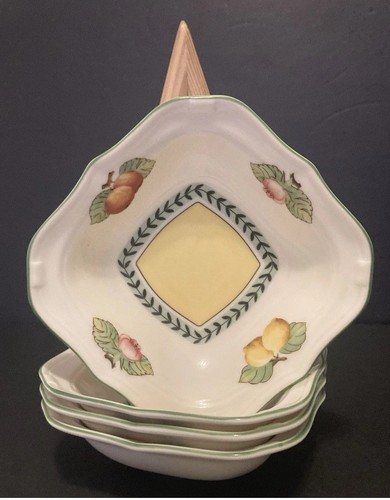 Set Of 4 New Villeroy and Boch French Garden Fleurence Square All ...