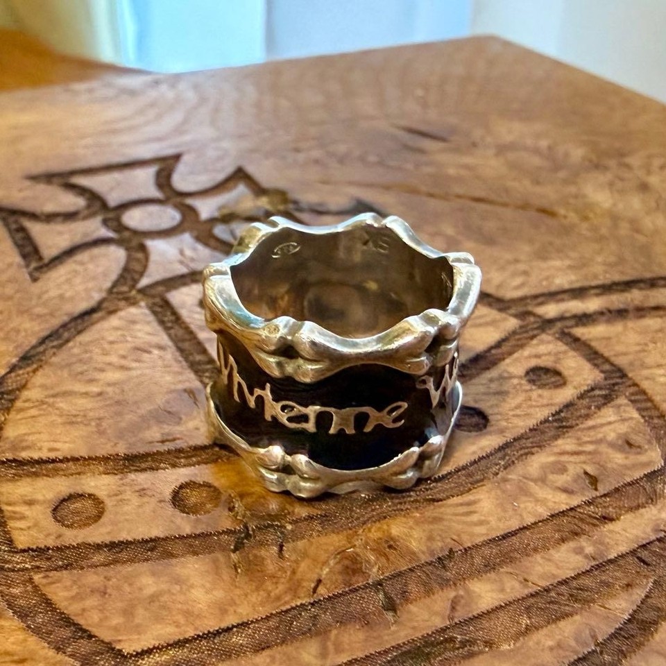 Super Rare Vivienne Westwood Bone Ring/Black XS | eBay