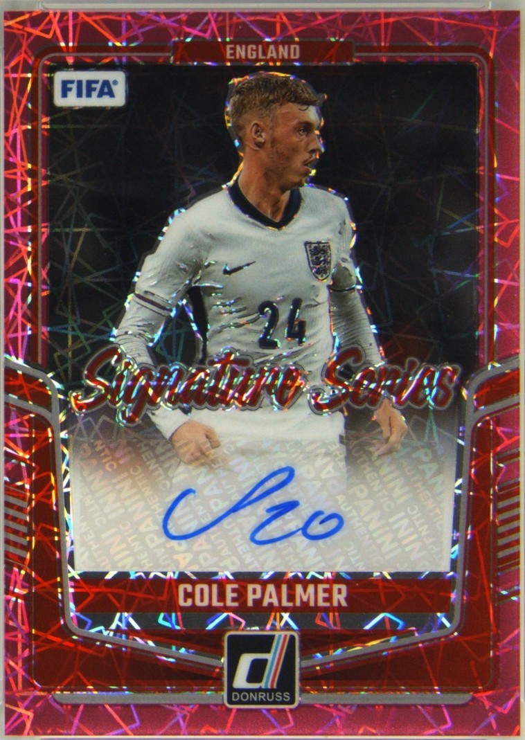 2024-25 Panini Donruss Fifa - Signature Series Cole Palmer #SS-CP Pink ...