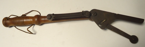 Vintage Clay Pigeon Skeet Hand Held Thrower with 13" Wood Handle | eBay