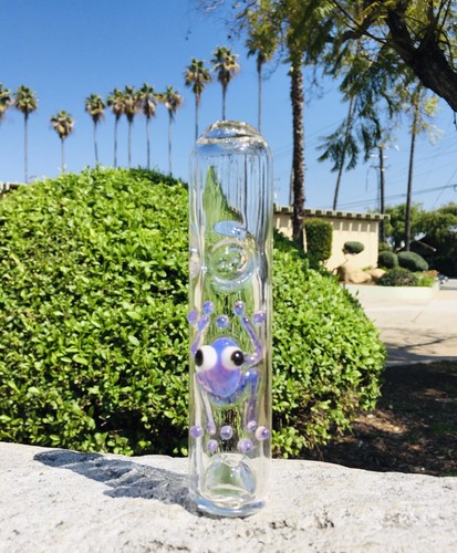5.5” Tobacco Hand Steamroller Pipe Smoking Glass, Purple Frog | eBay
