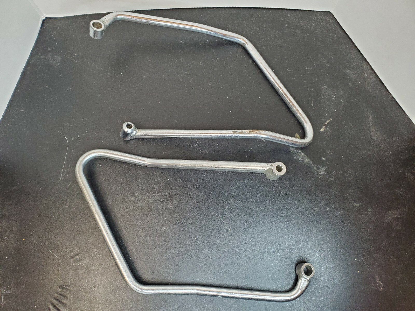 HARLEY DAVIDSON SPORTSTER SADDLEBAG SUPPORTS BRACKETS GUARDS CHROME ...