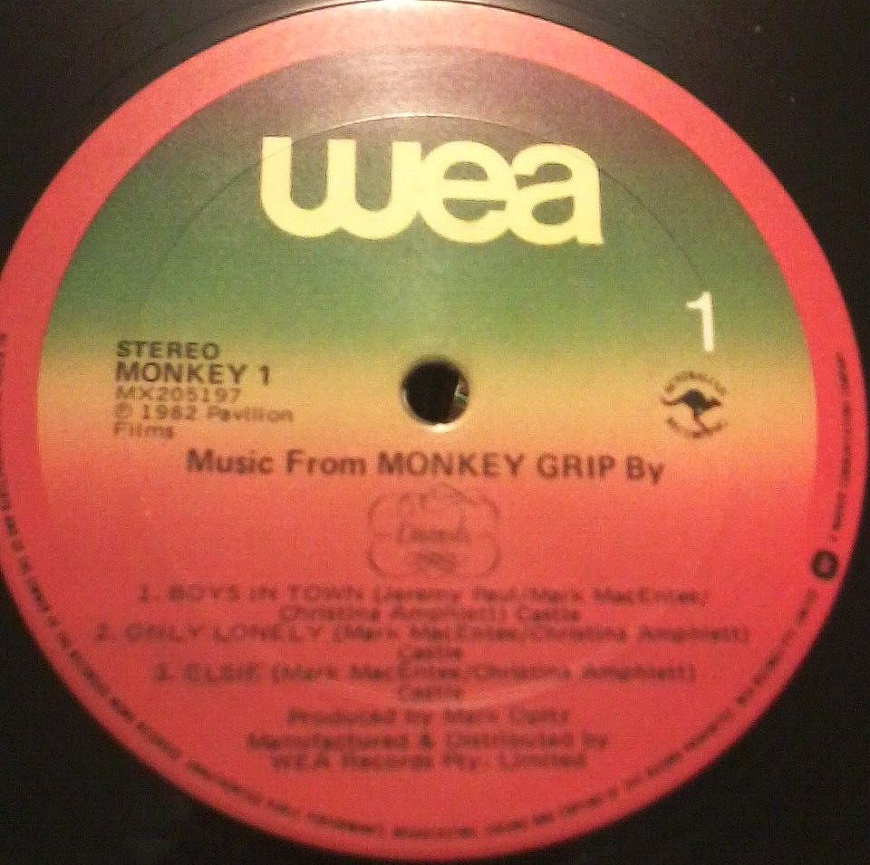 DIVINYLS MUSIC FROM MONKEY GRIP VINYL LP 1982 ORIG OZ PRESS 12" MINI LP MONKEY 1 | eBay Australia
