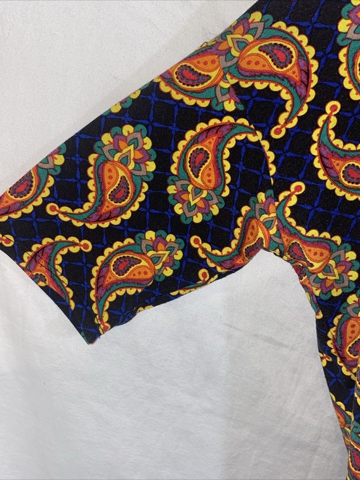 LuLaRoe women’s paisley tunic size large colorful rainbow floral Rare ...