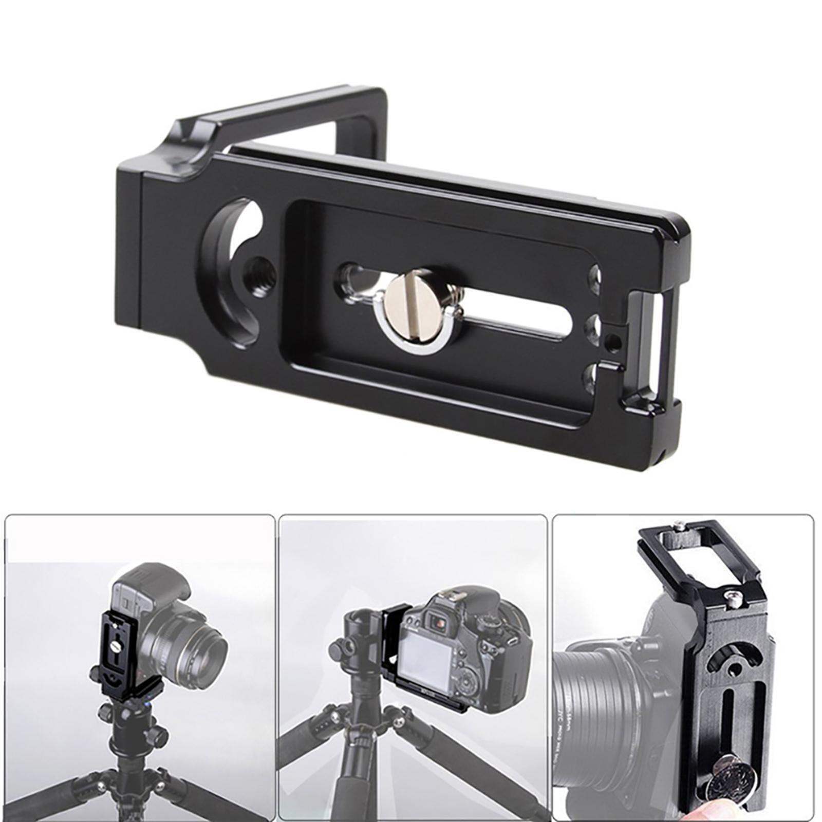 Metal L-shaped Quick Release Plate Bracket Grip With 1/4" Screw For SLR ...