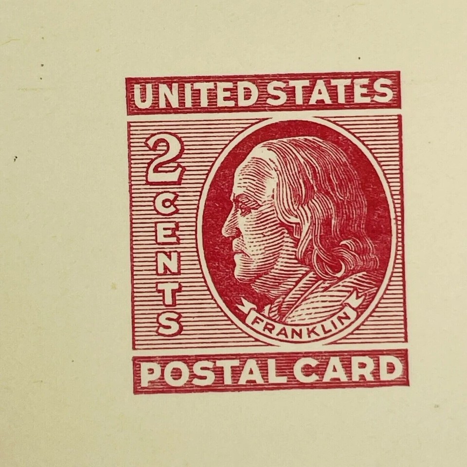 3 USPS 2 Cent Postal Card Benjamin Franklin Pre Stamp Postcard UNUSED ...