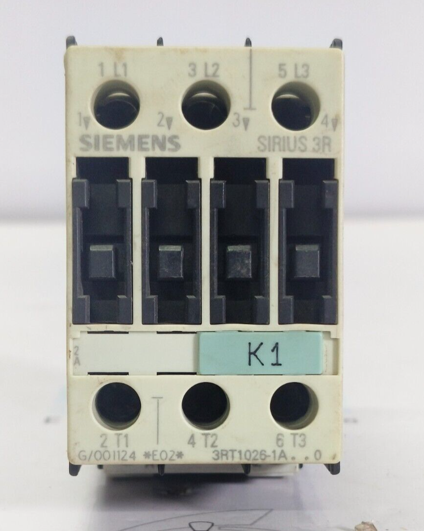 SIEMENS SIRIUS 3RT1026-1A..0 MOTOR STARTERS - CONTACTORS, 40 A, 230VAC, (USED) | eBay