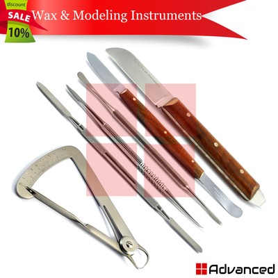 6Pcs Dental Laboratory Carving Set Cement Spatula Plaster Knife ...
