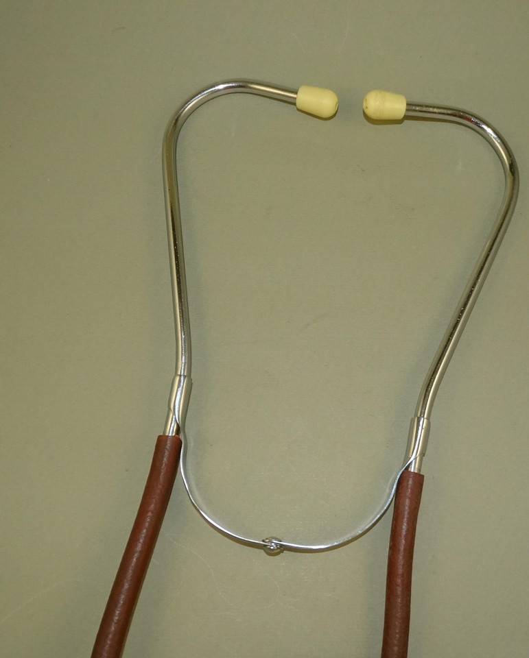 Old Vintage Doctor Stethoscope Bell Shape with Nickel Plated Parts and ...