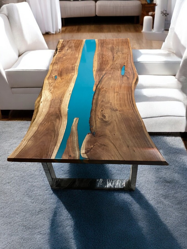 Acacia Wood Table Top for Luxury Home Interior Epoxy Resin Sofa ...