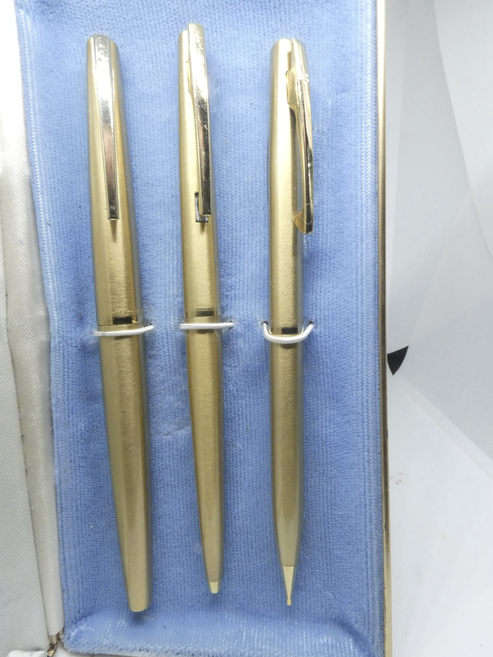 SHEAFFER Pen SET Fountain Pen, CARTRIDGE & Pencil In Original Case. | eBay