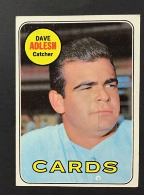 1969 Topps Dave Adlesh . St. Louis Cardinals #341 Error Free Shipping ...