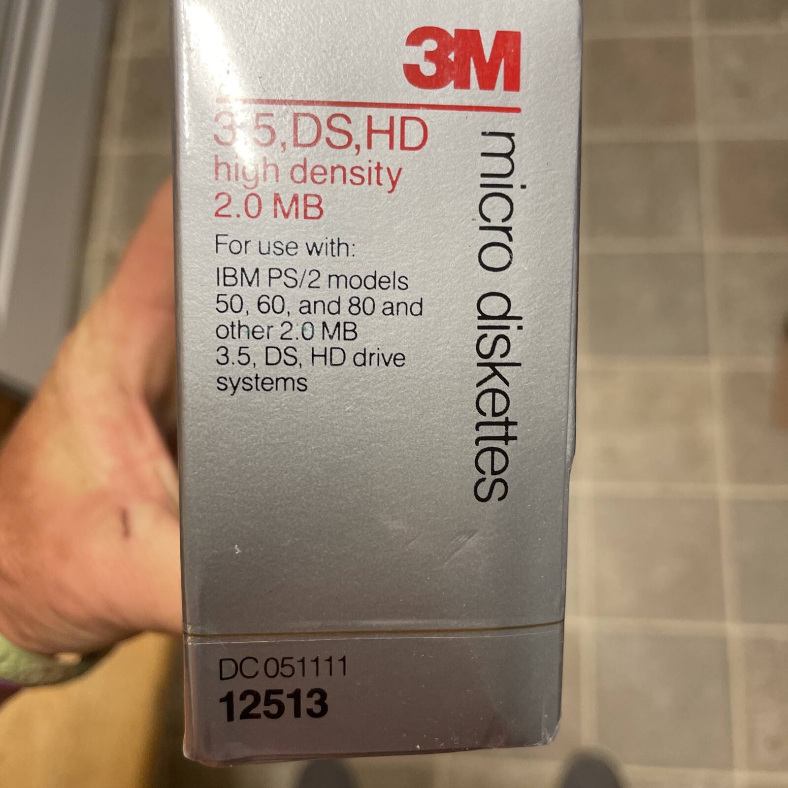 3M High Density DS HD 3.5" Diskette - Box of 10 (12513) for sale online ...